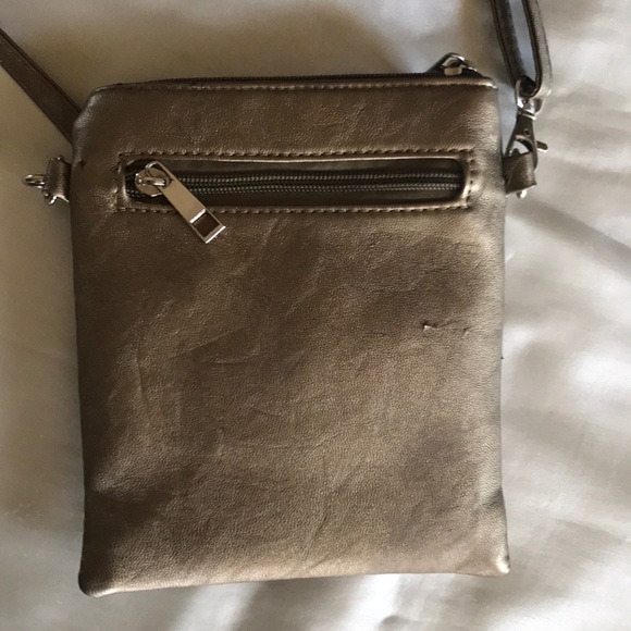 Bags | Gold With Subtle Black Trim Crossbody Bag | Poshmark